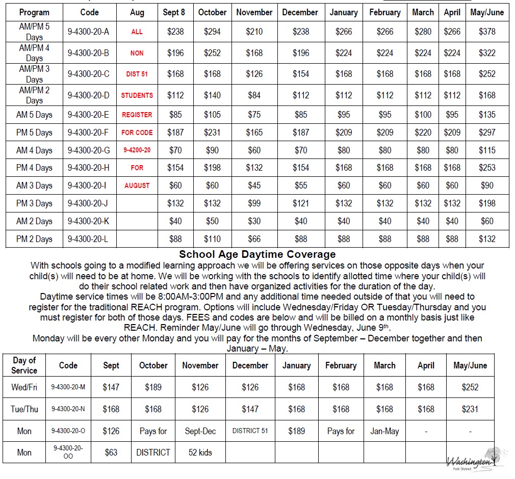 REACH Program - Washington Park District
